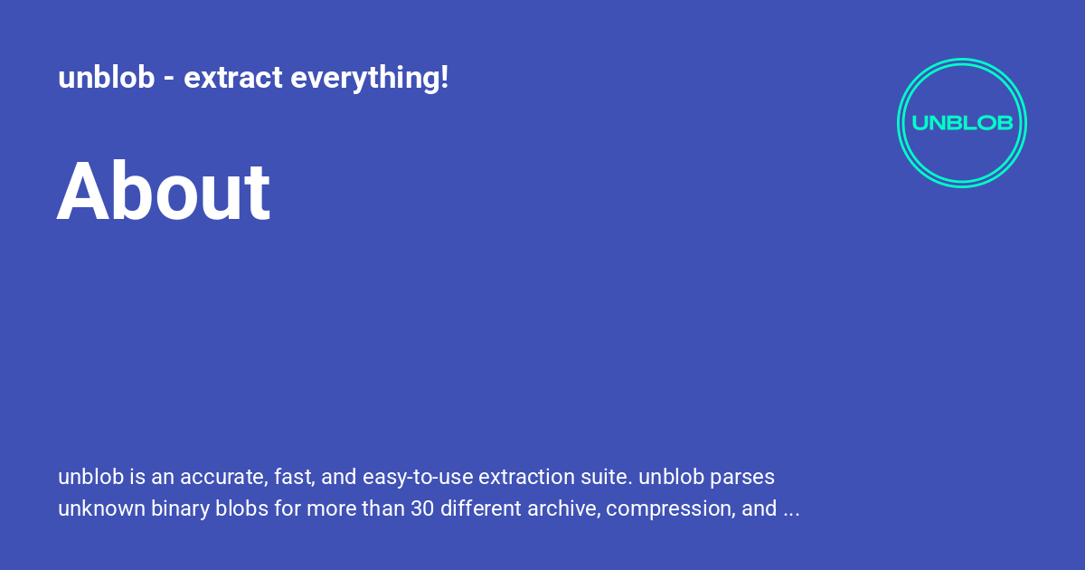unblob - extract everything!